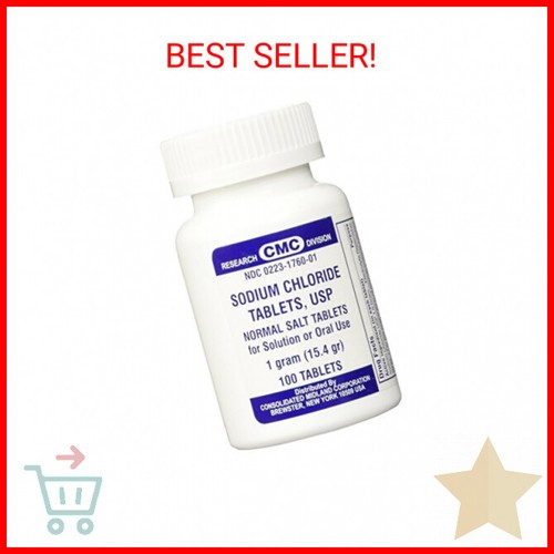 Sodium Chloride Tablets 1 Gm, USP Normal Salt Tablets - 100 Tablets | eBay