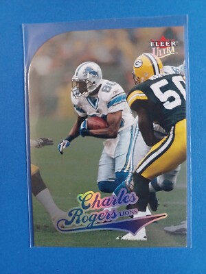2004 FLEER ULTRA CHARLES ROGERS #35 PLATINUM MEDALLION NO # DETROIT ...