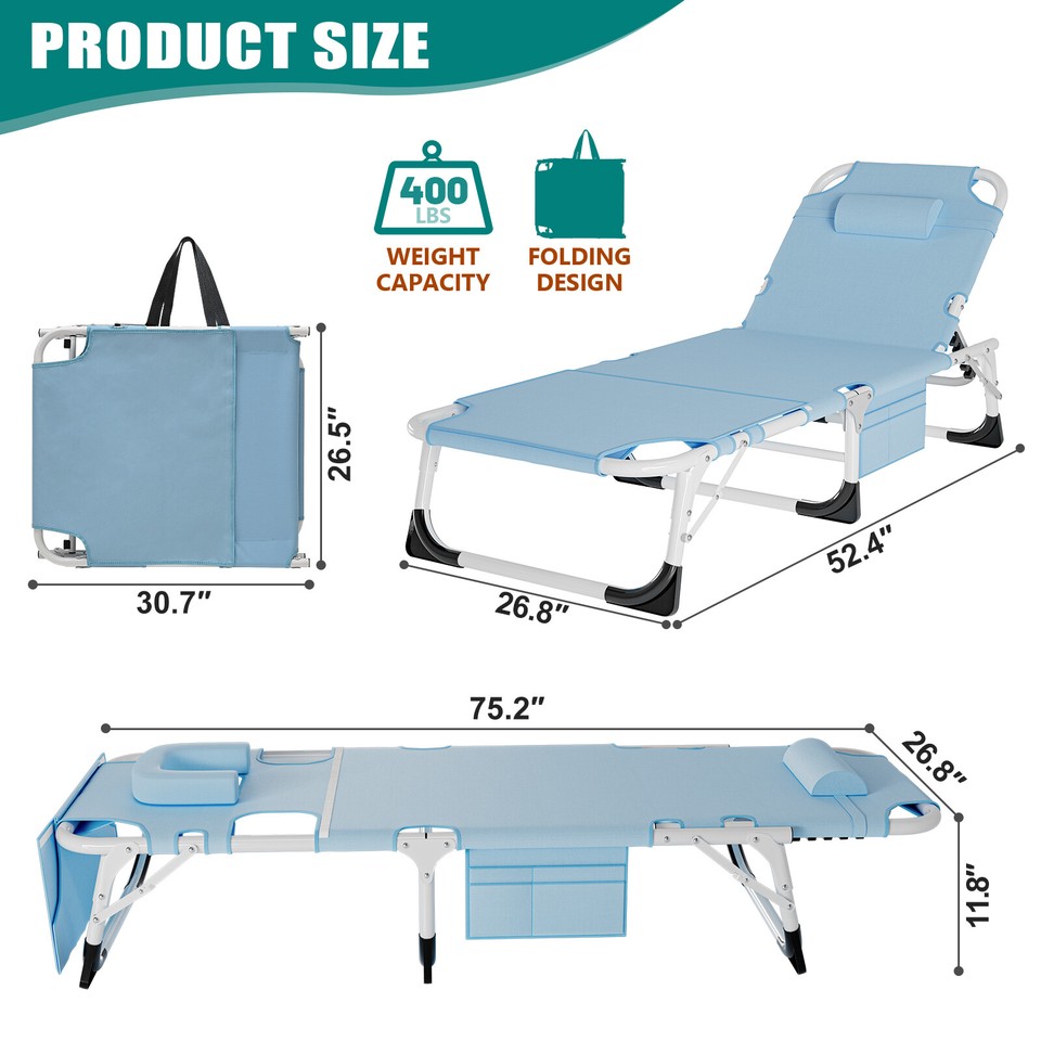 NAIZEA Adults Oversized / Standard Size Folding Sleeping Cot Bed ...