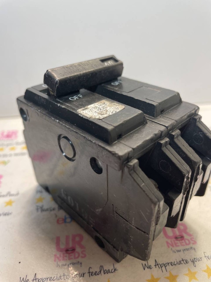 GE THQL2160 Plug On Circuit Breaker 60A 2P 120/240V Type THQL 60 Amp 2 ...