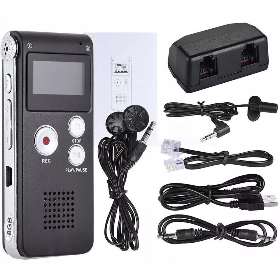 Mini Digital Voice Recorder Voice Activated Small Audio MP3 USB ...