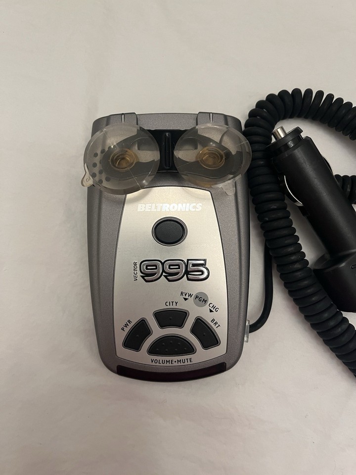 Beltronics Vector 995 Radar And Laser Detector with Power Cord Mount ...