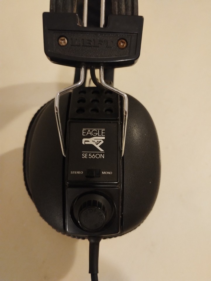 Vintage (late 70s) Eagle SE-56ON over the ear Stereo Headphones | eBay UK