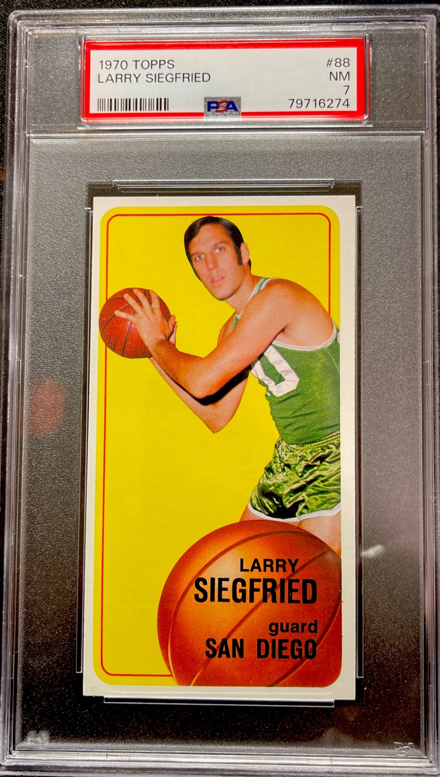1970 Topps Basketball #88 Larry Siegfried PSA 7 NM. OSU! ENN Cards | eBay