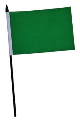 Plain Green Small Hand Flag (6" x 4") | eBay
