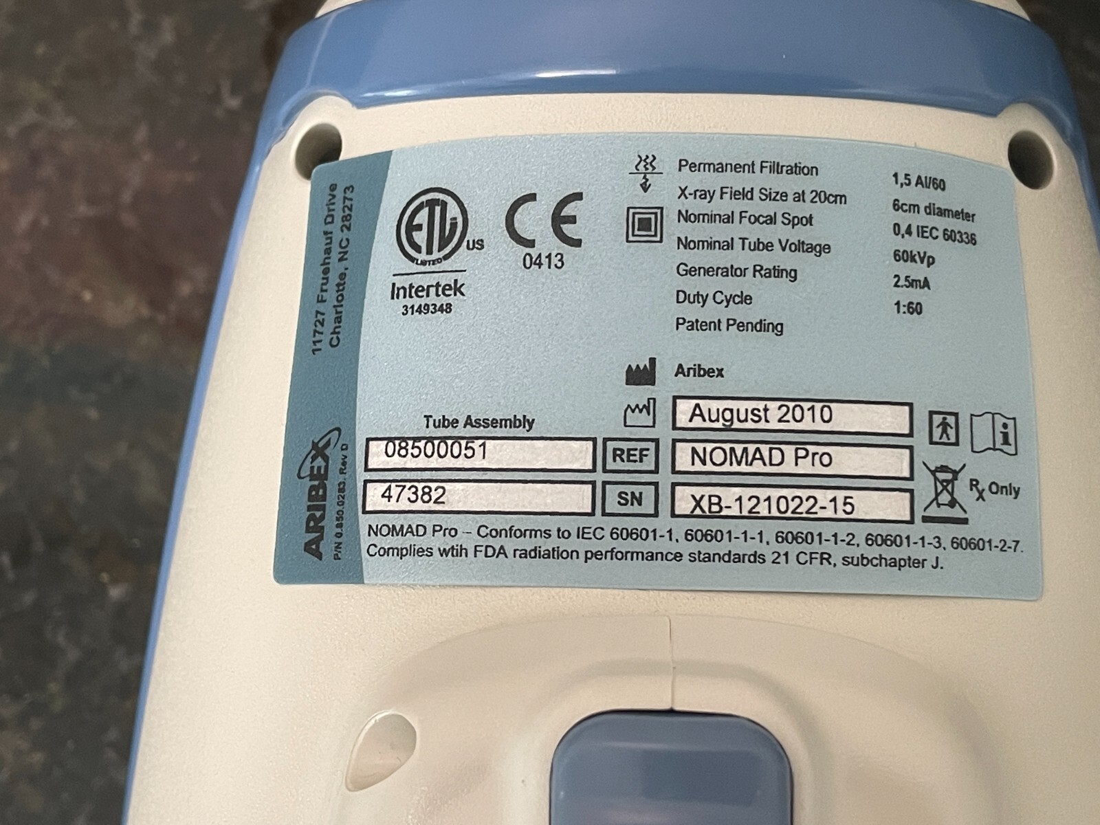 Aribex KaVo NOMAD Pro Intraoral X-ray and 5 Batteries Included | eBay