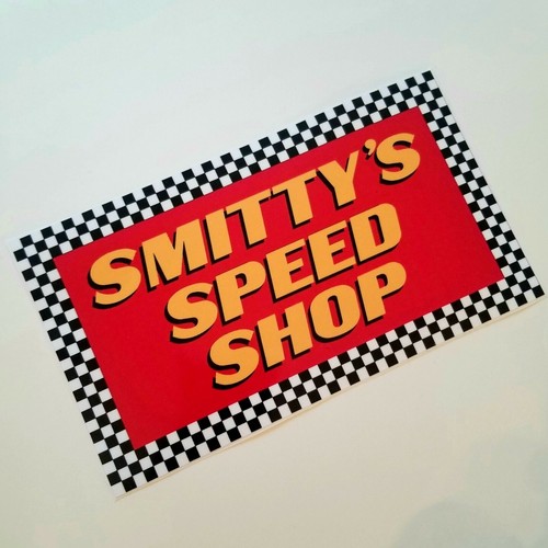 Smitty's speed shop sticker decal hot rod rat vintage look Hollywood ...