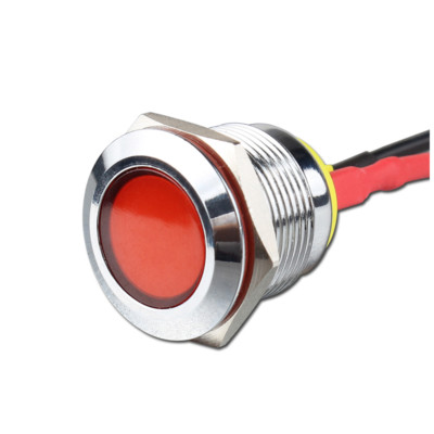 2Pc 19mm Metal Flashing Led Waterproof Blink Pilot Signal Lamp Wire ...