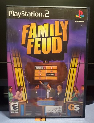 Family Feud (Sony PlayStation 2, 2006) Complete W/ Manual & Reg Card ...