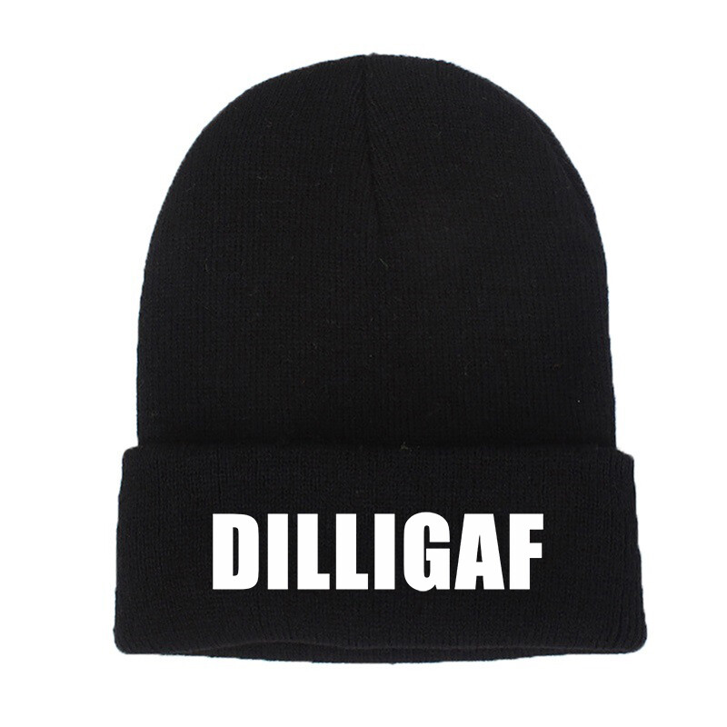 TOP QUALITY DILLIGAF PRINTED BEANIE SKULL CAP BIKER HARLEY MASK HONDA ...