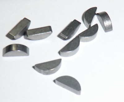 10 Stück Scheibenfeder Halbmond 3x3,7 DIN 6888 | eBay.de