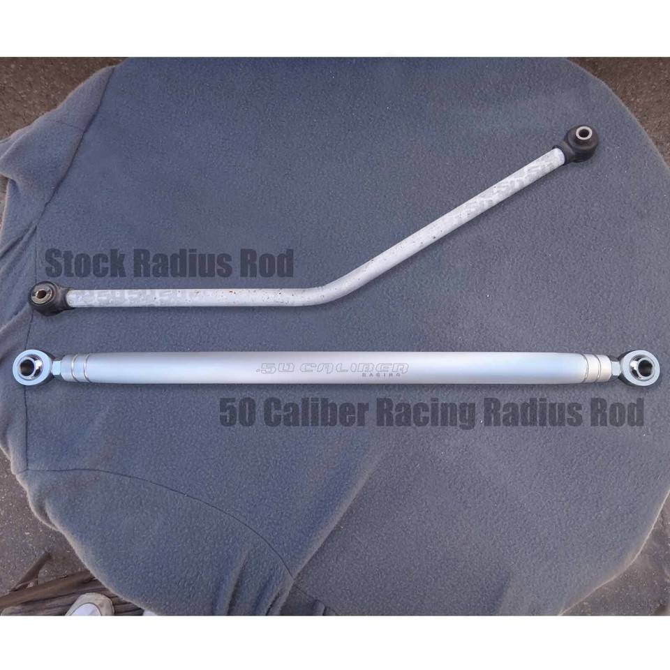 50 Caliber Racing CNC Raw Billet Radius Rods Fits RZR PRO R and Turbo R ...