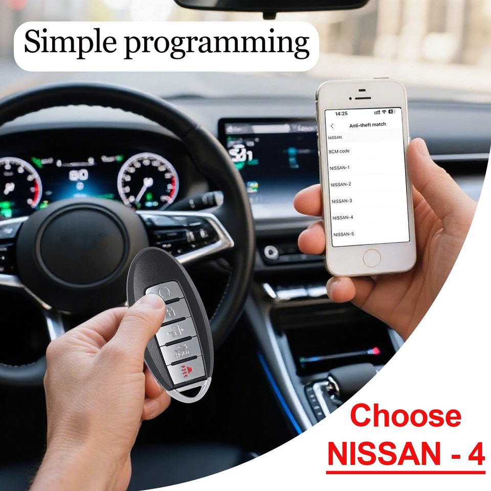 2 For 2016 2017 2018 Nissan Altima Smart Remote Key Fob+OBD Tool ...