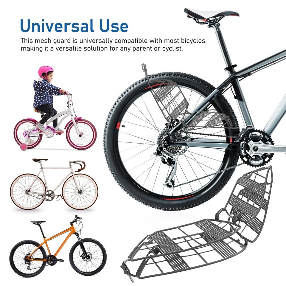 Bicycle Dress Guard Bike Rear Protective Mesh Screen Rear Wheel ...