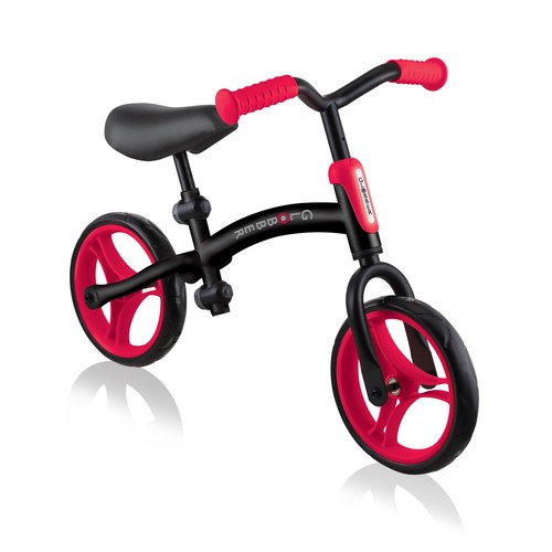 GLOBBER Go Bike DUO Balance Bike, with foot rest - Black/Red ...