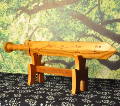 Natural Peach Wood 7 Star Sword W+ Rack Lucy Blessing Exorcise Evil ...