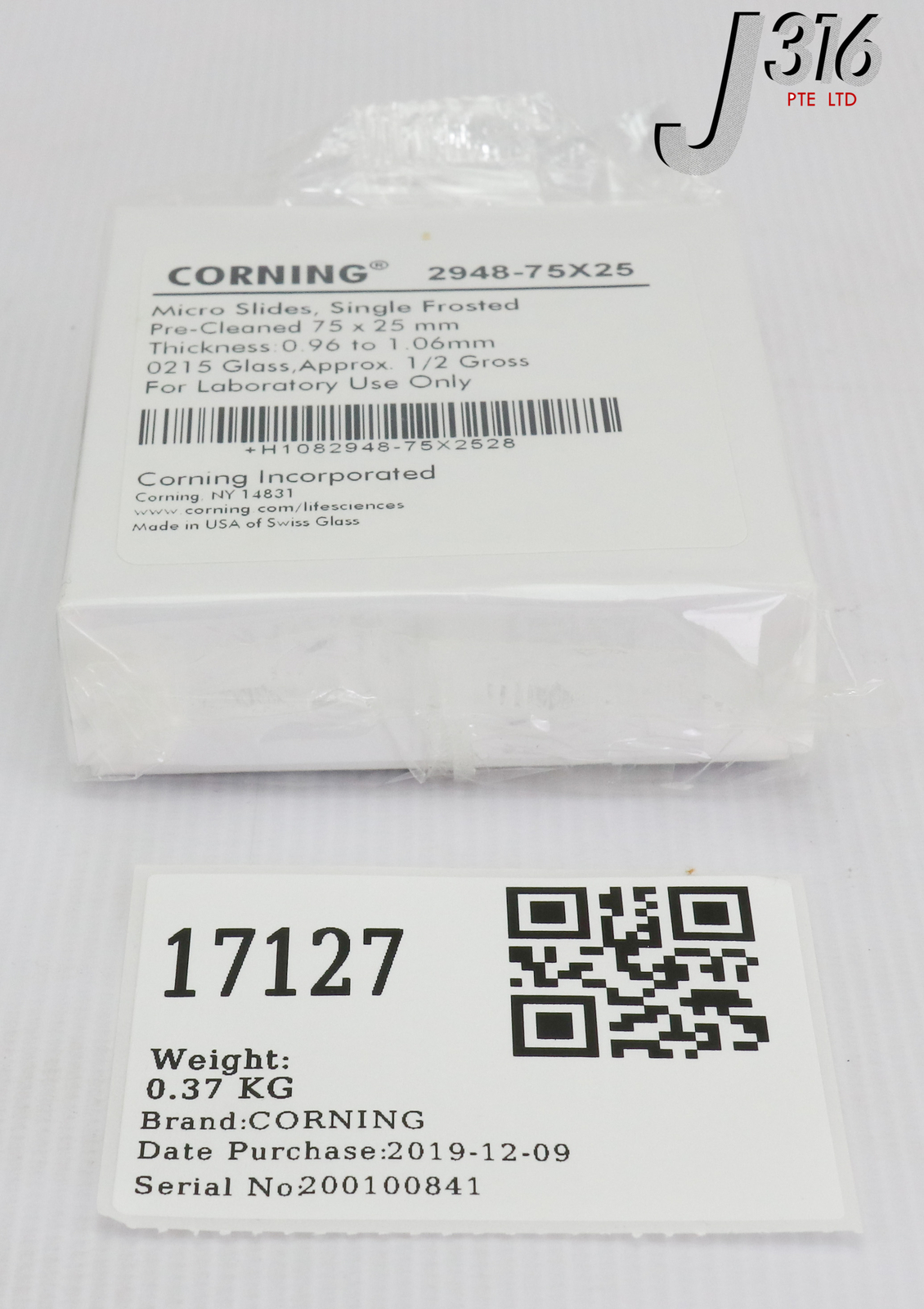 17127 CORNING MICRO SLIDES SINGLE FROSTED THICKNESS: 2948-75X25 | eBay ...