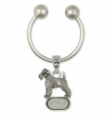 Welsh Terrier Jewelry Sterling Silver Welsh Terrier Key Ring Handmade ...