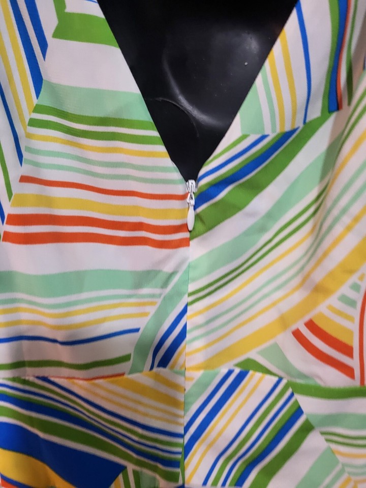 Maggy London Women's Bold Colorful Fun Printed Peached CDC Slip Dresssz ...