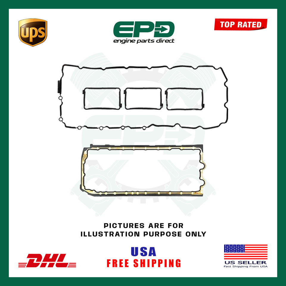 N55 OIL PAN + ROCKER COVER GASKET & SEALS FOR BMW N55B30 S55 N52 F21 3 ...