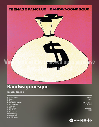 Teenage Fanclub - Bandwagonesque Album Art Poster (11x14) | eBay