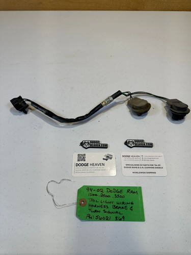 1994-2002 Dodge Ram 1500 2500 3500 Rear Tail light Wiring Harness ...