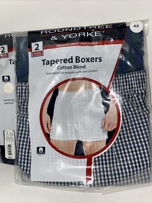 Set Of 4 Roundtree & Yorke Tapered Boxer Shorts Mens Sz 42 - 4 prs ( 2 ...