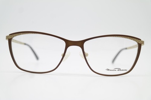 Marion Ramm 03F587 Bronze Gold Oval Eyeglasses Frame New | eBay