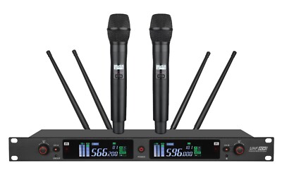 UHF True Diversity Theatre Stage Performance Cordless Vocal Microphone ...