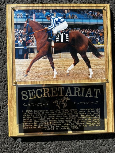 SECRETARIAT PLAQUE HORSE RACING PHOTO PLAQUE Wall | eBay