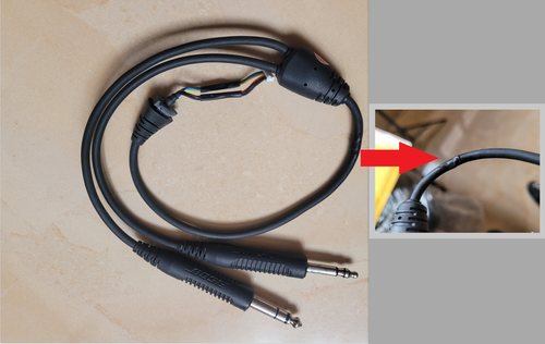 Bose A20 Aviation Headset 7-Pin to Dual-Plugs (GA) Adapter Cable / D ...