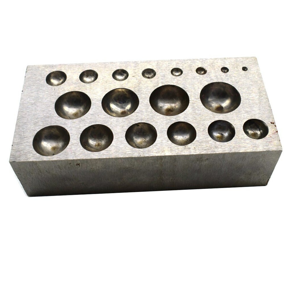 18-piece high-quality steel edging dome punch set jewelry forming tool ...