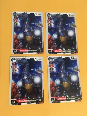 4x UltimateBrachiomon BT8-017 C (Playset) Digimon CCG | New Awakening Near Mint | eBay