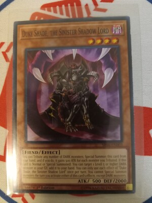 Duke Shade, the Sinister Shadow Lord SR06-EN003 Common 1st Edition ...