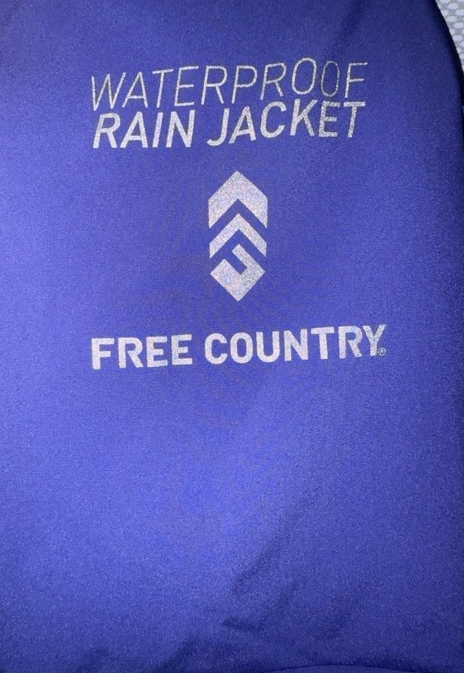 NWT Free Country Waterproof Rain Jacket With Hood Women’s Size L, Come ...
