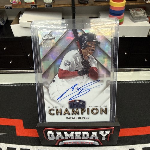 RAFAEL DEVERS 2025 Topps Chrome #WSC-RD World Series Champion Auto /100 ...