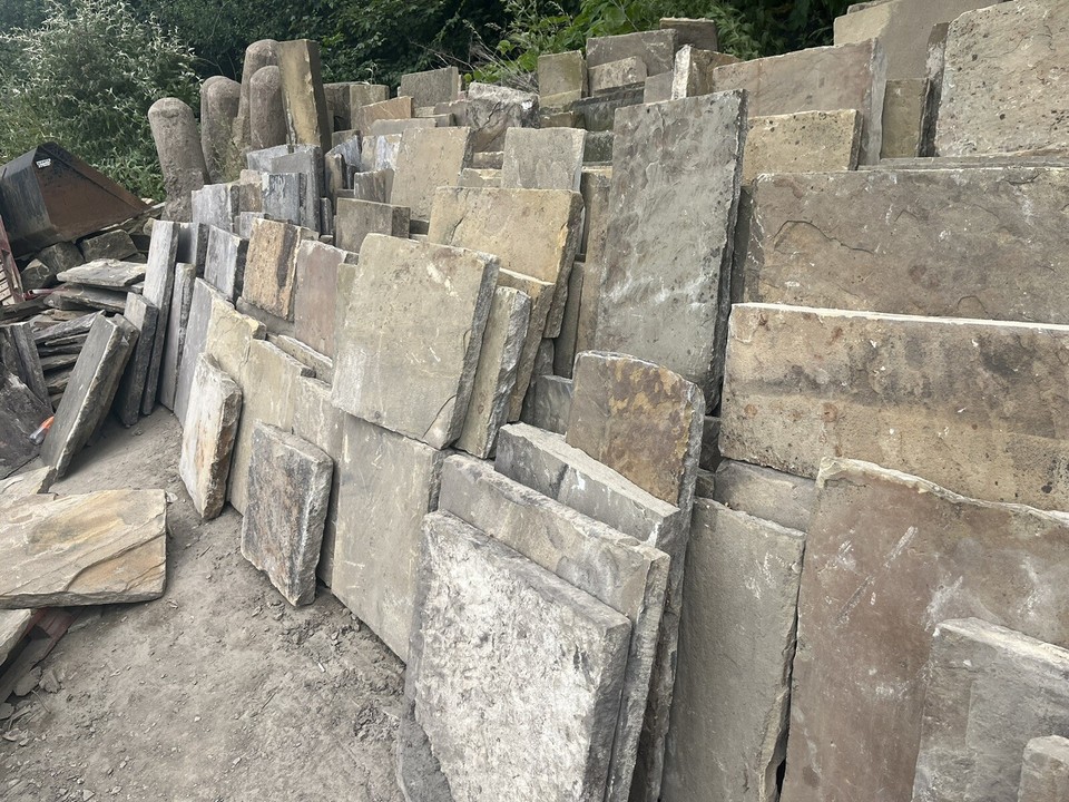 Yorkshire stone flags Paving Reclaimed | eBay UK