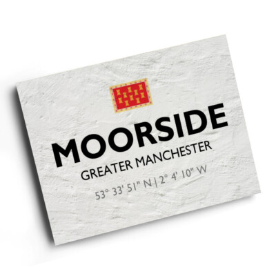 A4 PRINT - Moorside, Greater Manchester - Lat/Long SD9507 | eBay UK