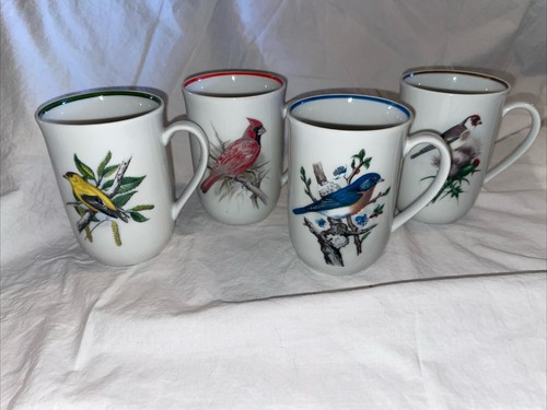 Vintage Chadwick Miller Wild Birds Mugs Lot of 4 Tea Coffee Hot ...