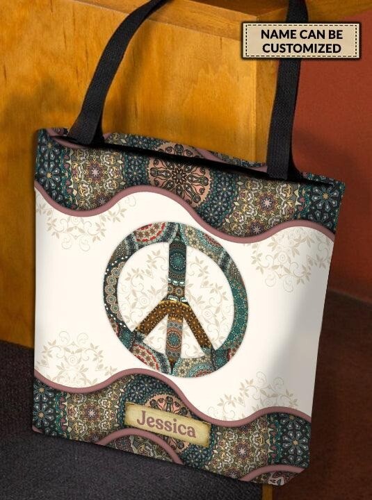 Hippie soul tote bag, hippie style bag, hippie lover gift, hippie peace ...