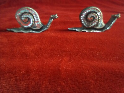 Cuter Pewter 1985 Pair Of Snails 2 In. Each | eBay UK