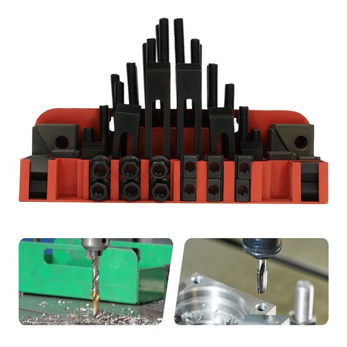 Mill T-Slot Clamp Kit Stud Hold Down M12 Clamping Set Box For Lathe ...