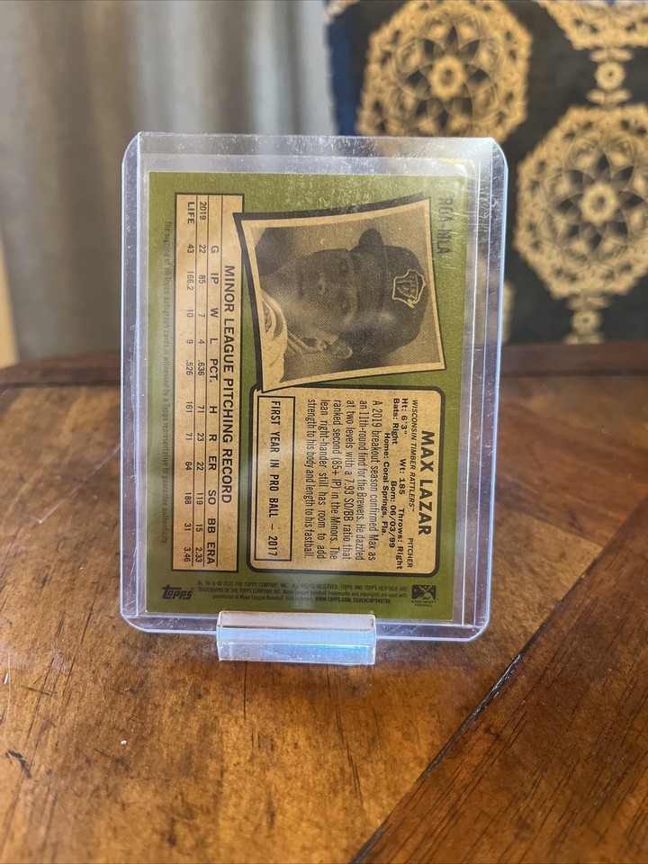 2020 Heritage Minors Real One Auto Blue #ROA-MLA Max Lazar 94/99 | eBay