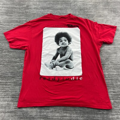 The Notorious BIG Shirt Size 2XL Mens Ready to DieBiggie Hip Hop Rap T ...