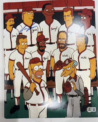 Jose Canseco Signed Autographed 11x14 Photo The Simpsons Baseball Team ...