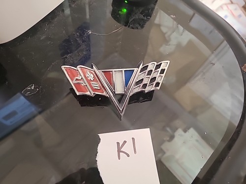 1964 65 66 67 68 CHEVY CROSS FLAG FENDER EMBLEM OEM GM 3840318 | eBay