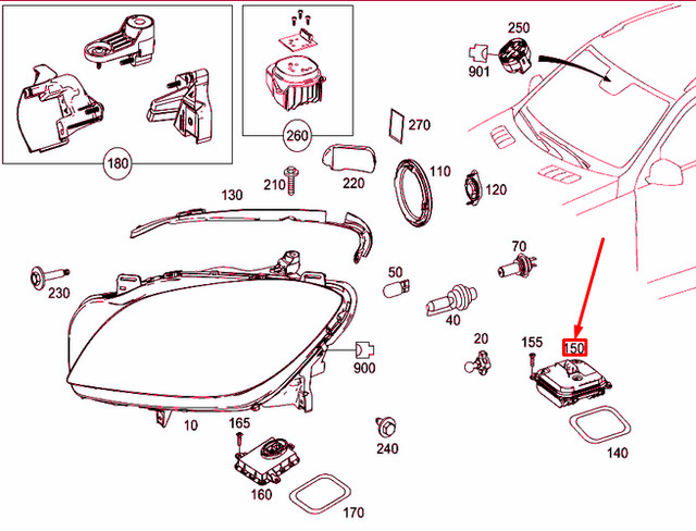 OEM MERCEDES Headlight Control Unit Module A2189009203 for sale online ...