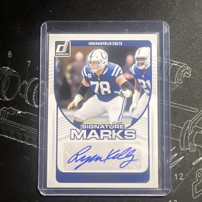 2024 Panini Donruss NFL Football Ryan Kelly Signature Marks Auto Colts ...