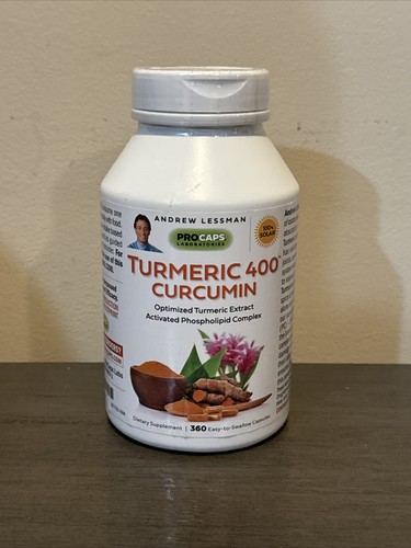 Andrew Lessman Turmeric 400 Curcumin - 360 Caps - Phospholipid Complex ...