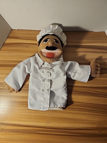 Melissa & Doug 12” Hand Puppet Chef Alfredo Al Dente Plush - No Wooden ...